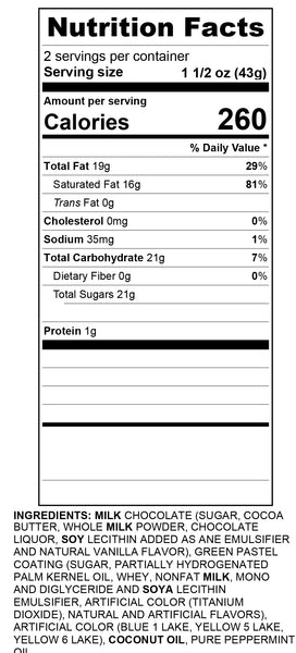 3 oz Chocolate & Green Mint Tube – Spokandy Chocolatier