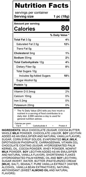 16 oz Sea Salt Caramels, Milk Chocolate – Spokandy Chocolatier